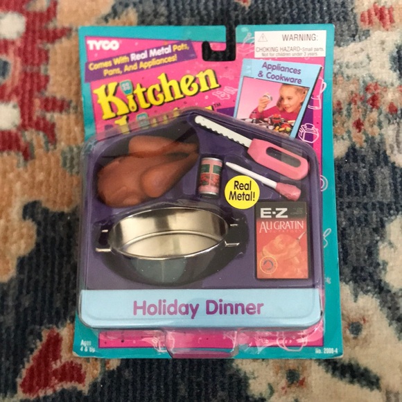 Kitchen Littles | Toys | Vintage Kitchen Littles Holiday Dinner Set ...